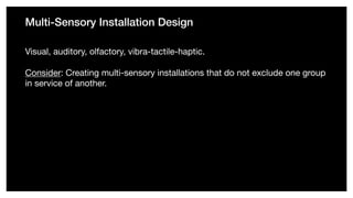 Multi-Sensory Design Towards Inclusion and Access | PDF | Technology ...
