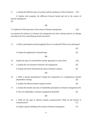 Mcn301 disaster management-syllabus (1) | PDF