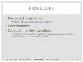 Code switching and identity in trilingual Chinese immigrants | PPT