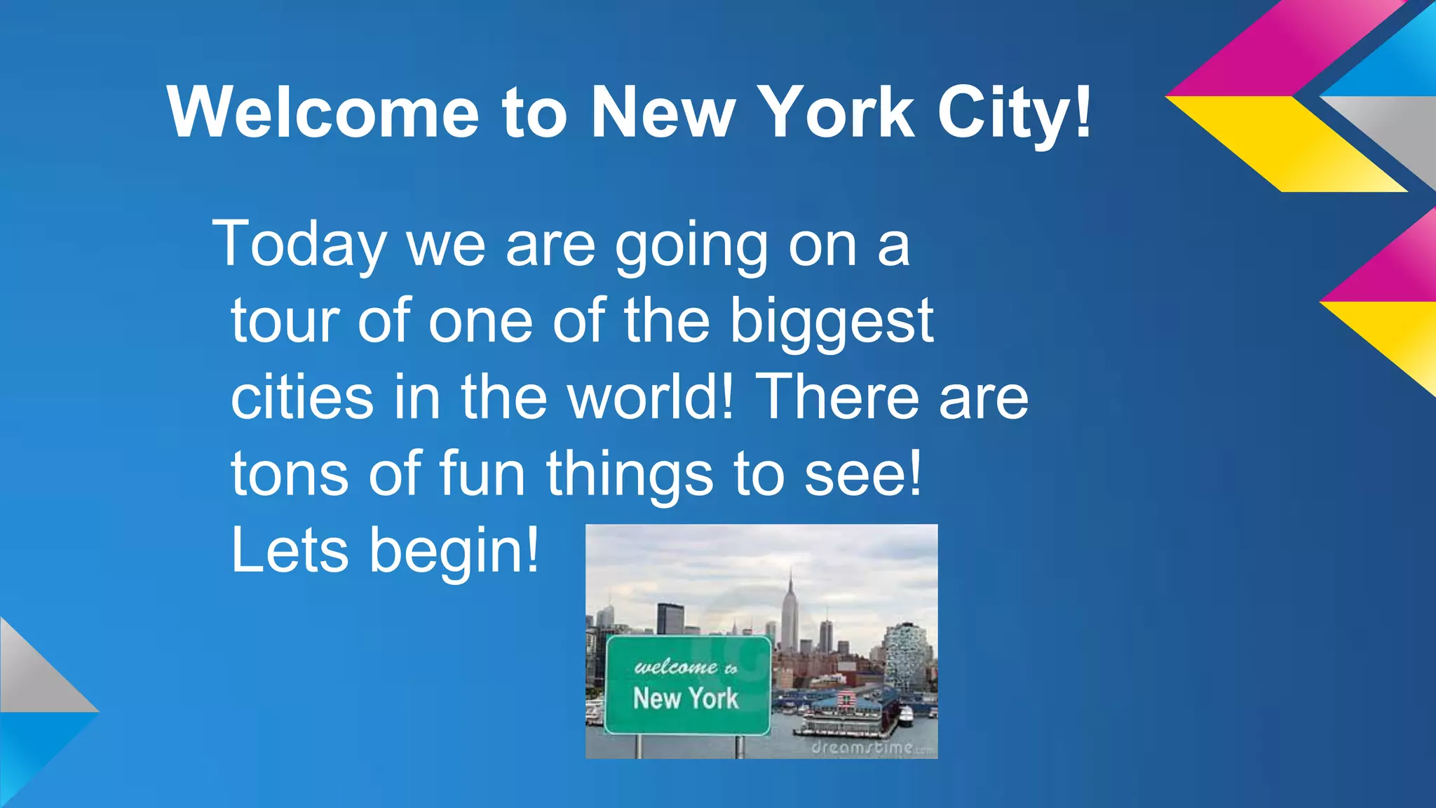 A Tour of New York City - Powerpoint Activity | PDF