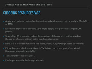 MCN Overcoming the Digital Infrastructure Divide Open Source DAMS | PPT