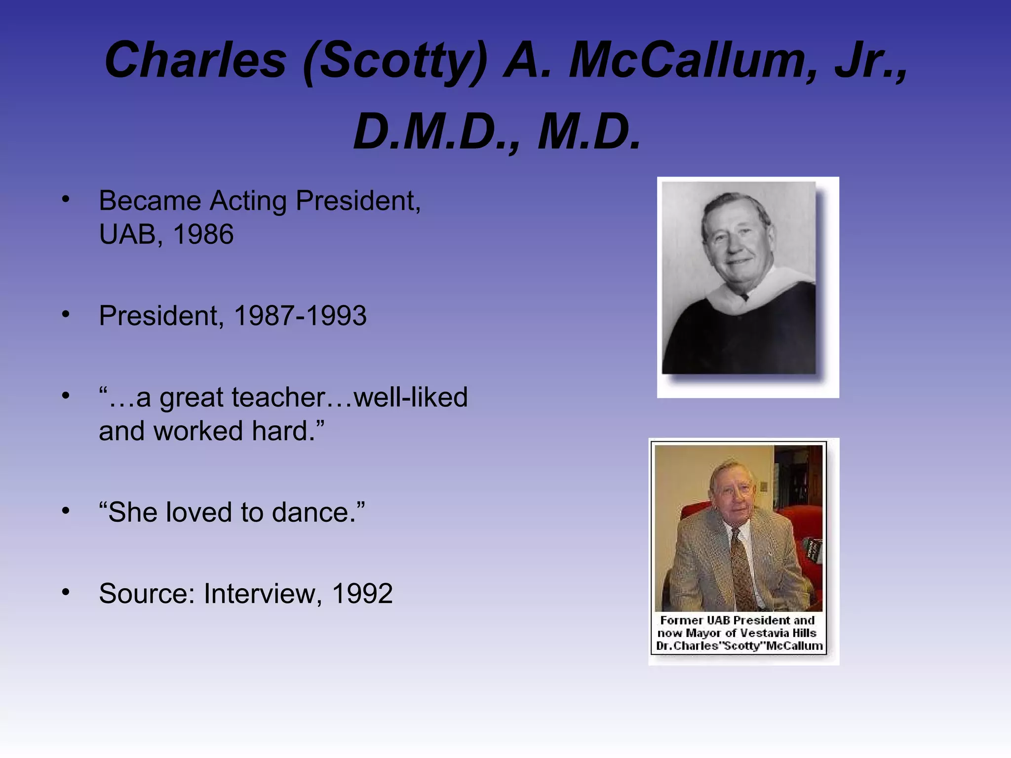 Dr. Alice McNeal: Alabama's First Female Anesthesiologist | PPT