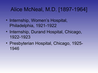 Dr. Alice McNeal: Alabama's First Female Anesthesiologist | PPT
