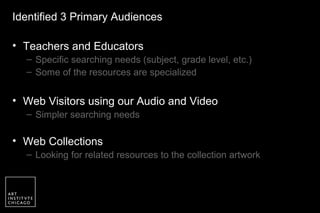 Tailoring Access through Interpretive Resources at the Art Institute of ...