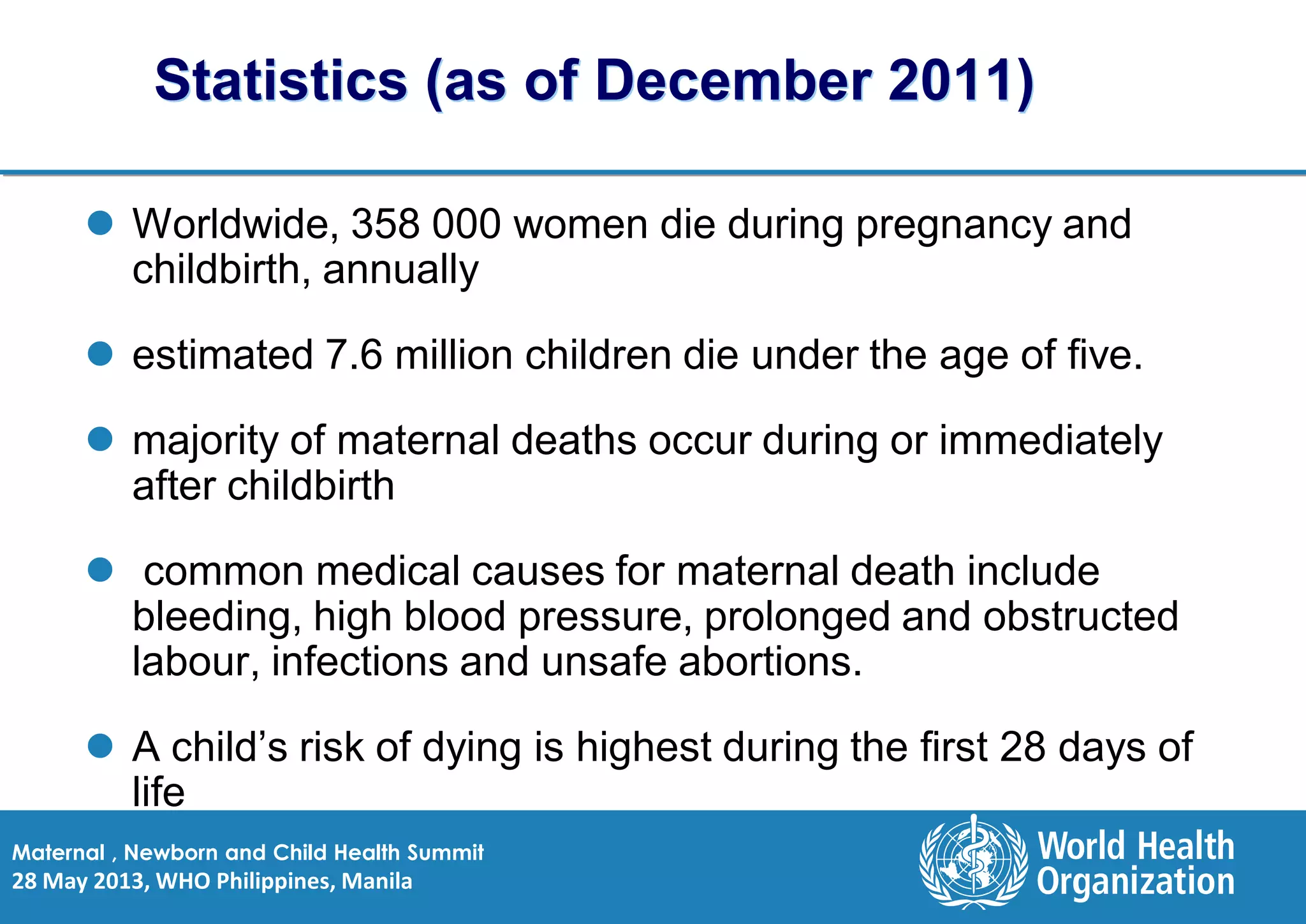 Maternal, Newborn and Child Health: A Global Perspective | PDF