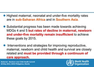 Maternal, Newborn and Child Health: A Global Perspective | PDF