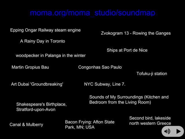 MoMA Studio Sound Maps | PDF