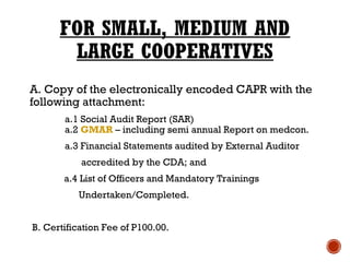MC No. 2016 07 Reportorial Requirements for Cooperatives 2019 | PPT