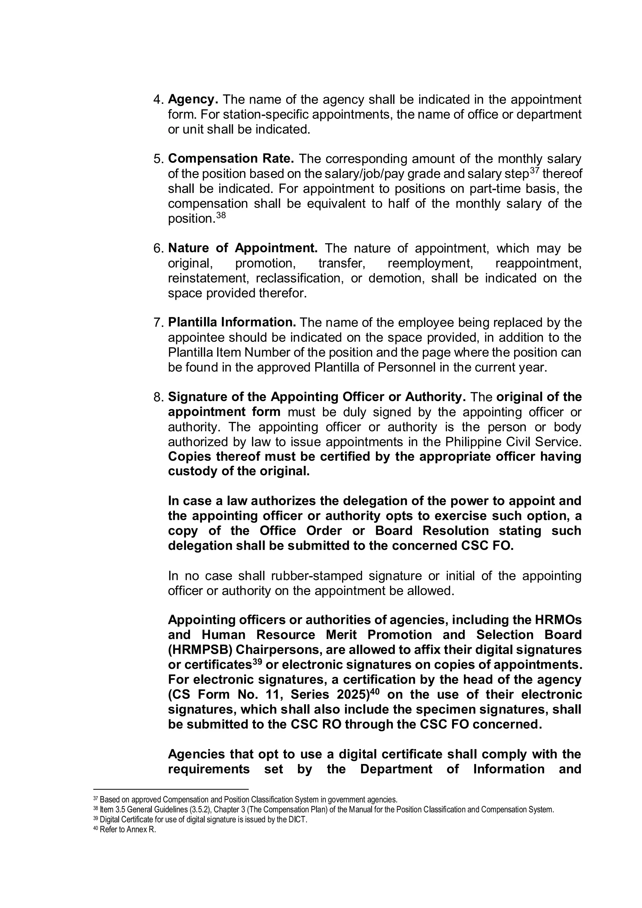 MC No. 08 s. 2025 of the CSC Omnibus Rules on Appointments and Other HR ...