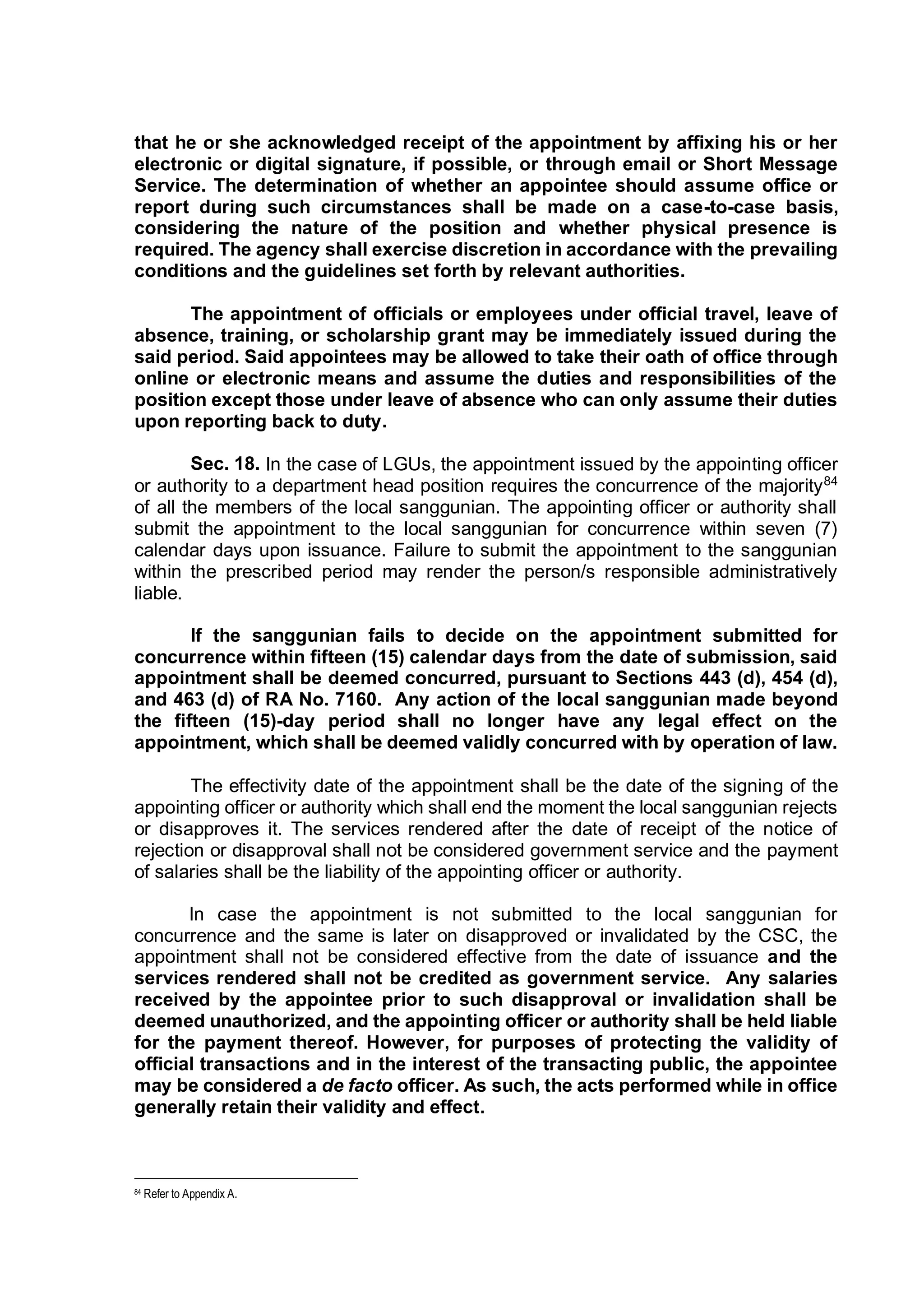 MC No. 08 s. 2025 of the CSC Omnibus Rules on Appointments and Other HR ...