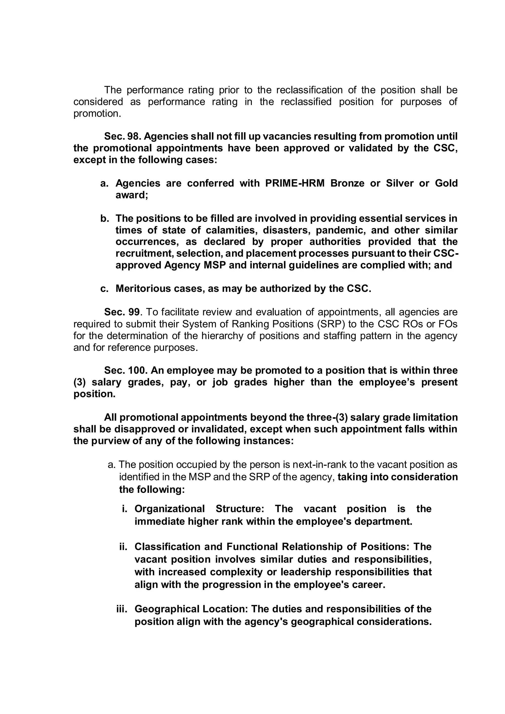 MC No. 08 s. 2025 of the CSC Omnibus Rules on Appointments and Other HR ...