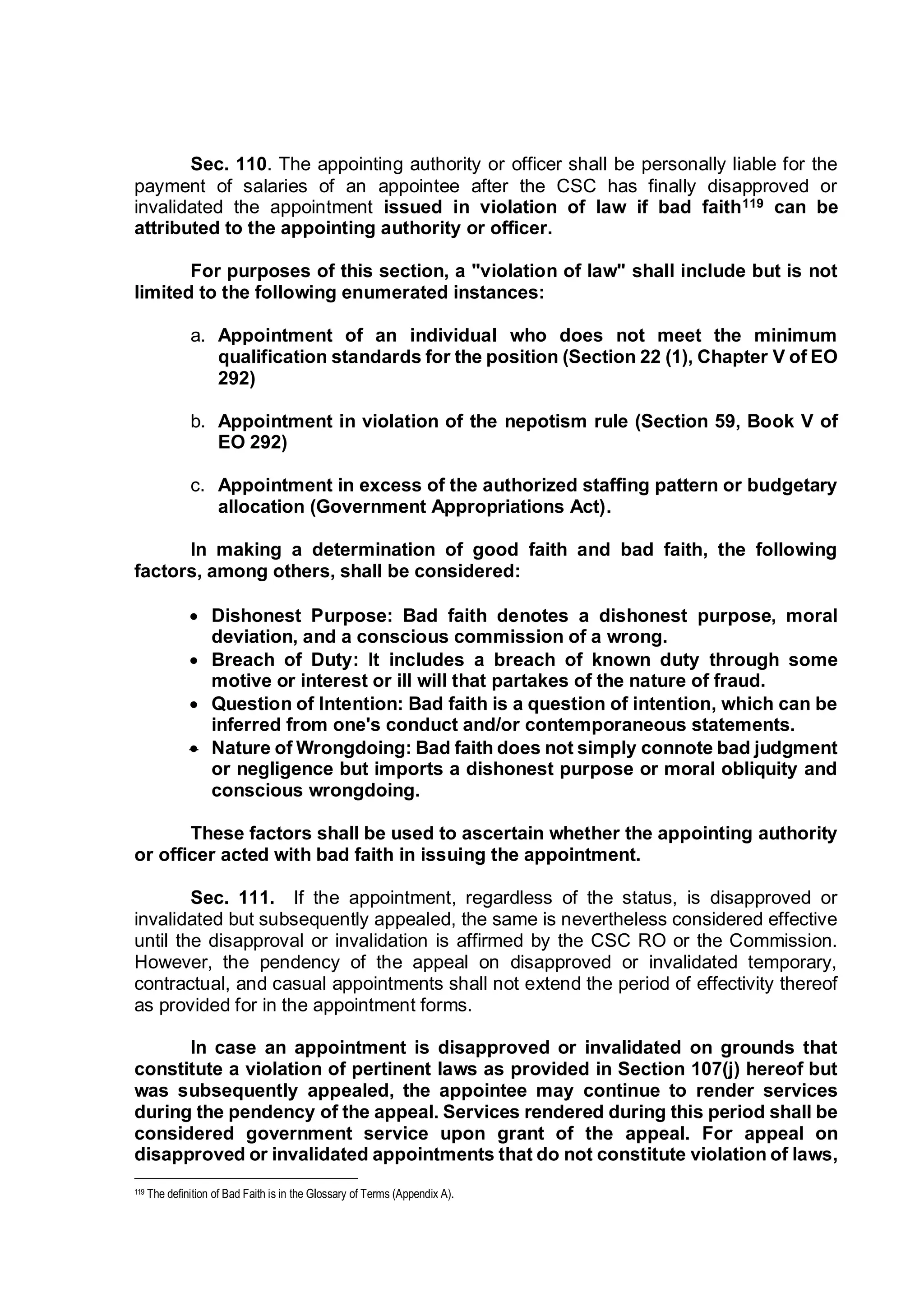 MC No. 08 s. 2025 of the CSC Omnibus Rules on Appointments and Other HR ...