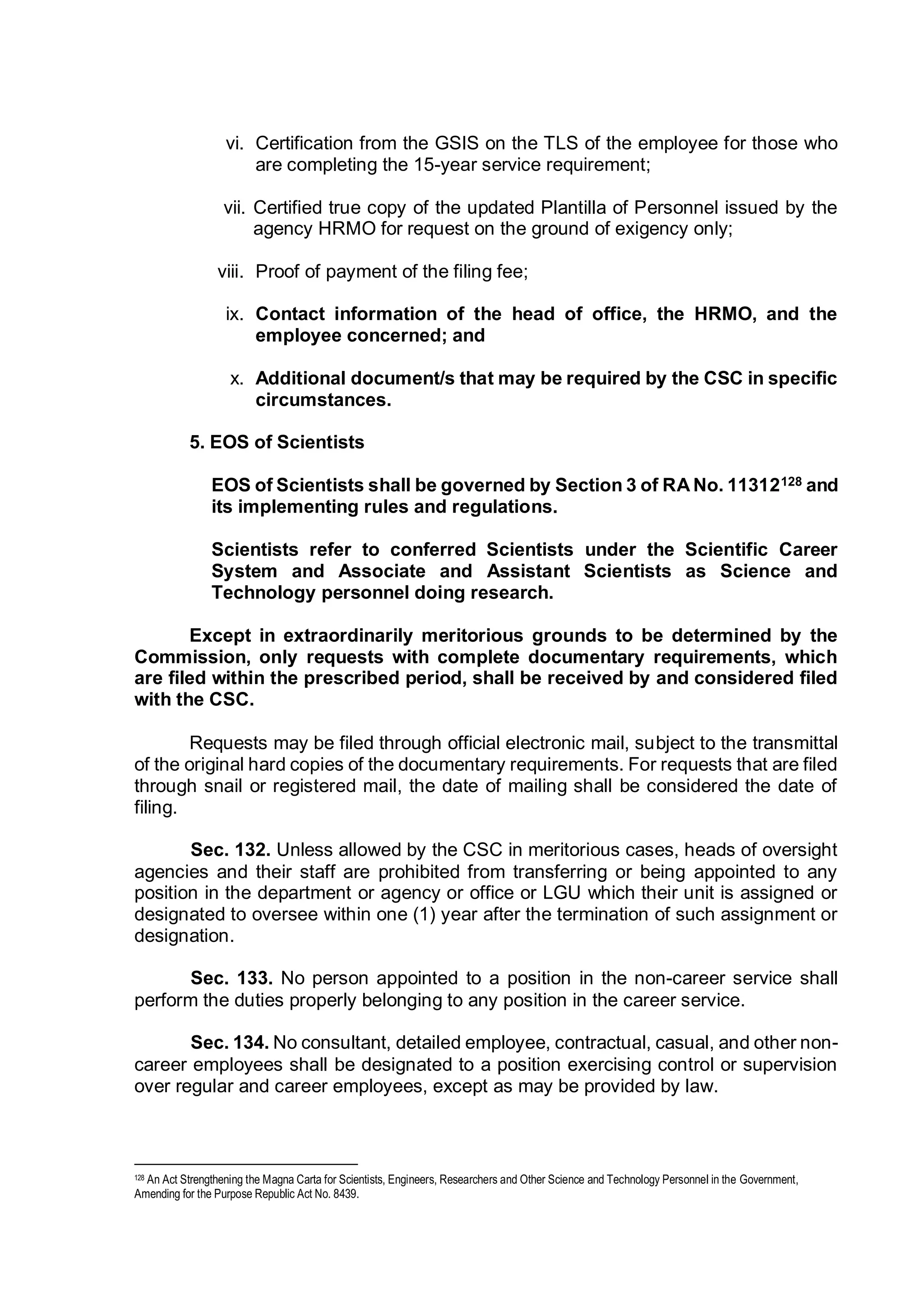 MC No. 08 s. 2025 of the CSC Omnibus Rules on Appointments and Other HR ...