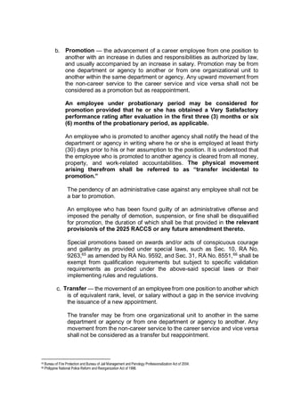 MC No. 08 s. 2025 of the CSC Omnibus Rules on Appointments and Other HR Actions | PDF