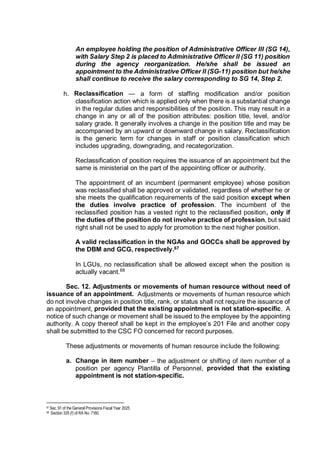 MC No. 08 s. 2025 of the CSC Omnibus Rules on Appointments and Other HR ...