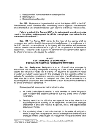 MC No. 08 s. 2025 of the CSC Omnibus Rules on Appointments and Other HR ...