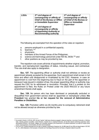 MC No. 08 s. 2025 of the CSC Omnibus Rules on Appointments and Other HR ...