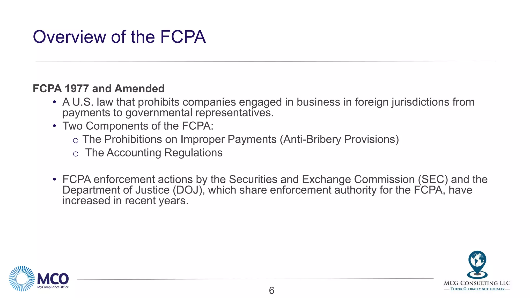 Best Practices to Achieve an Effective FCPA Compliance Program | PPT