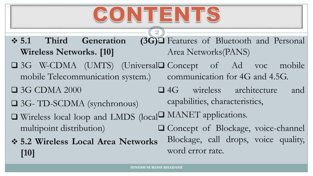MODERN WIRELESS NETWORKS | PPT