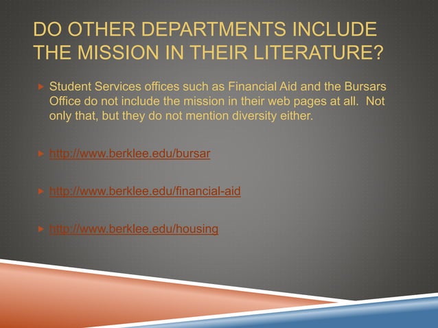 Berklee MCOD presentation | PPT