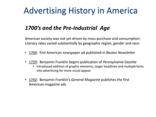 Mcom 341-2 History of Advertising | PPTX