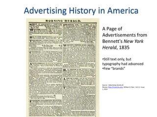 Mcom 341-2 History of Advertising | PPTX