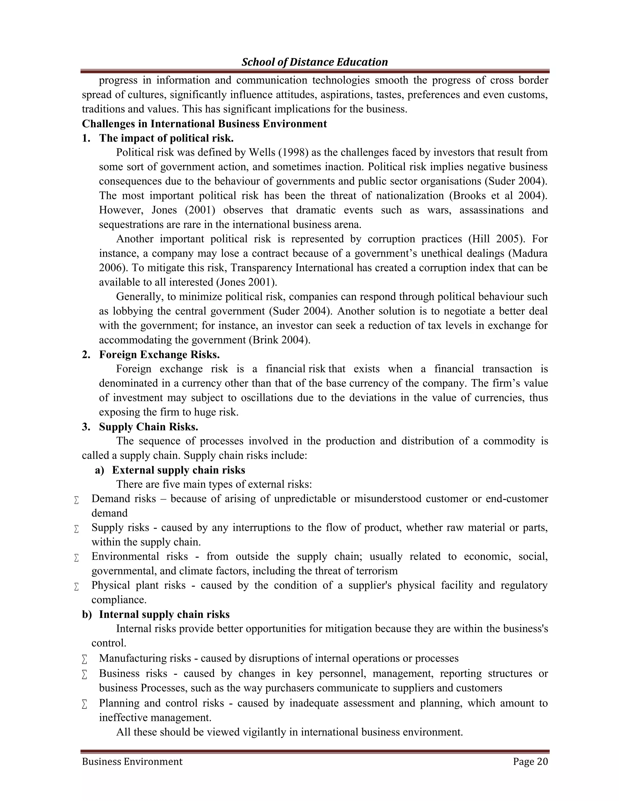 Mcom business environment notes | PDF