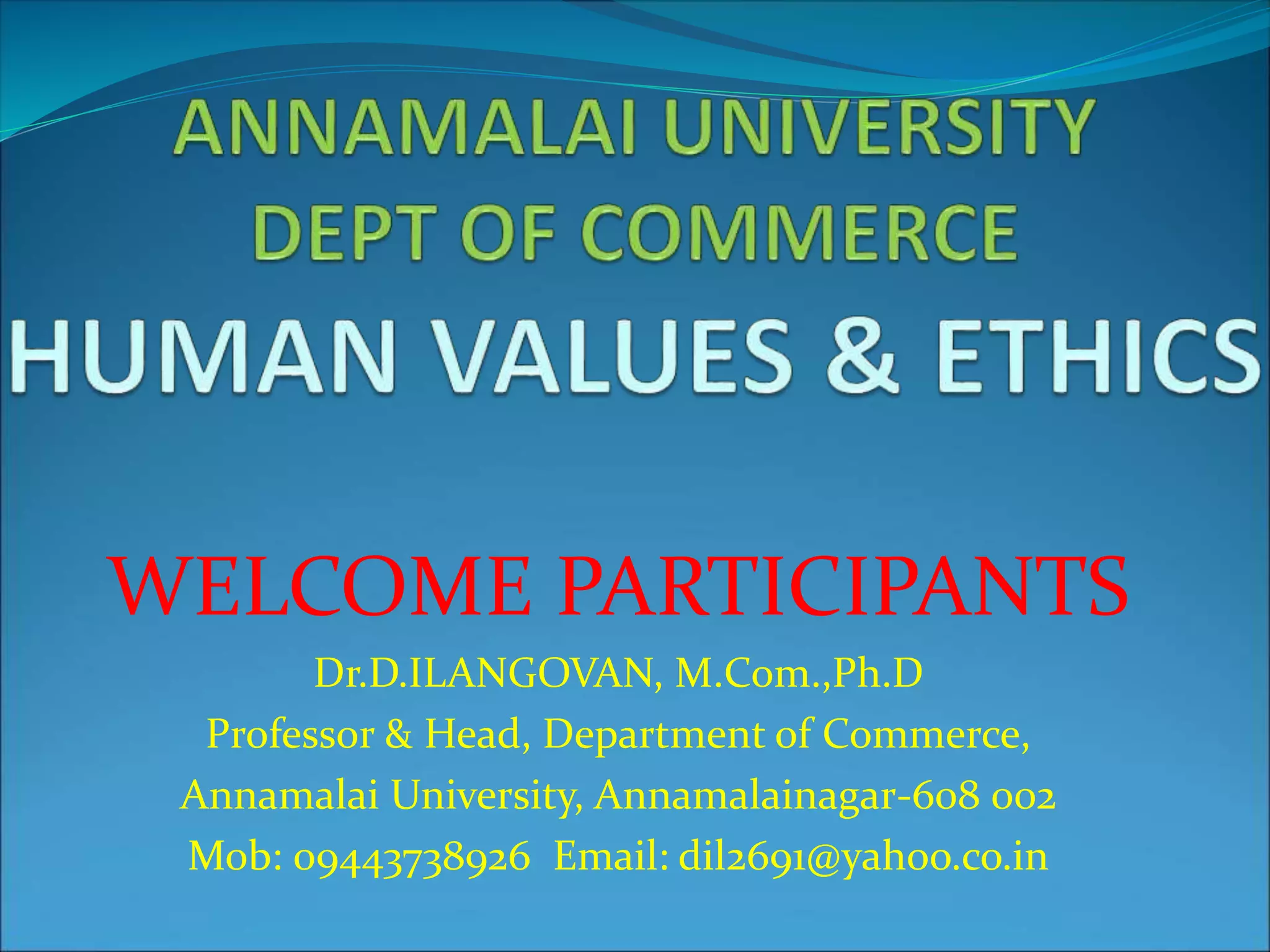 MCom Human Values and Ethics.ppt
