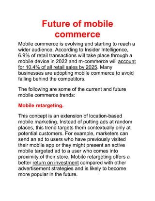 Mobile Commerce | PDF