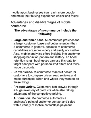 Mobile Commerce | PDF