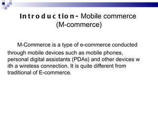 M-Commerce | PPT