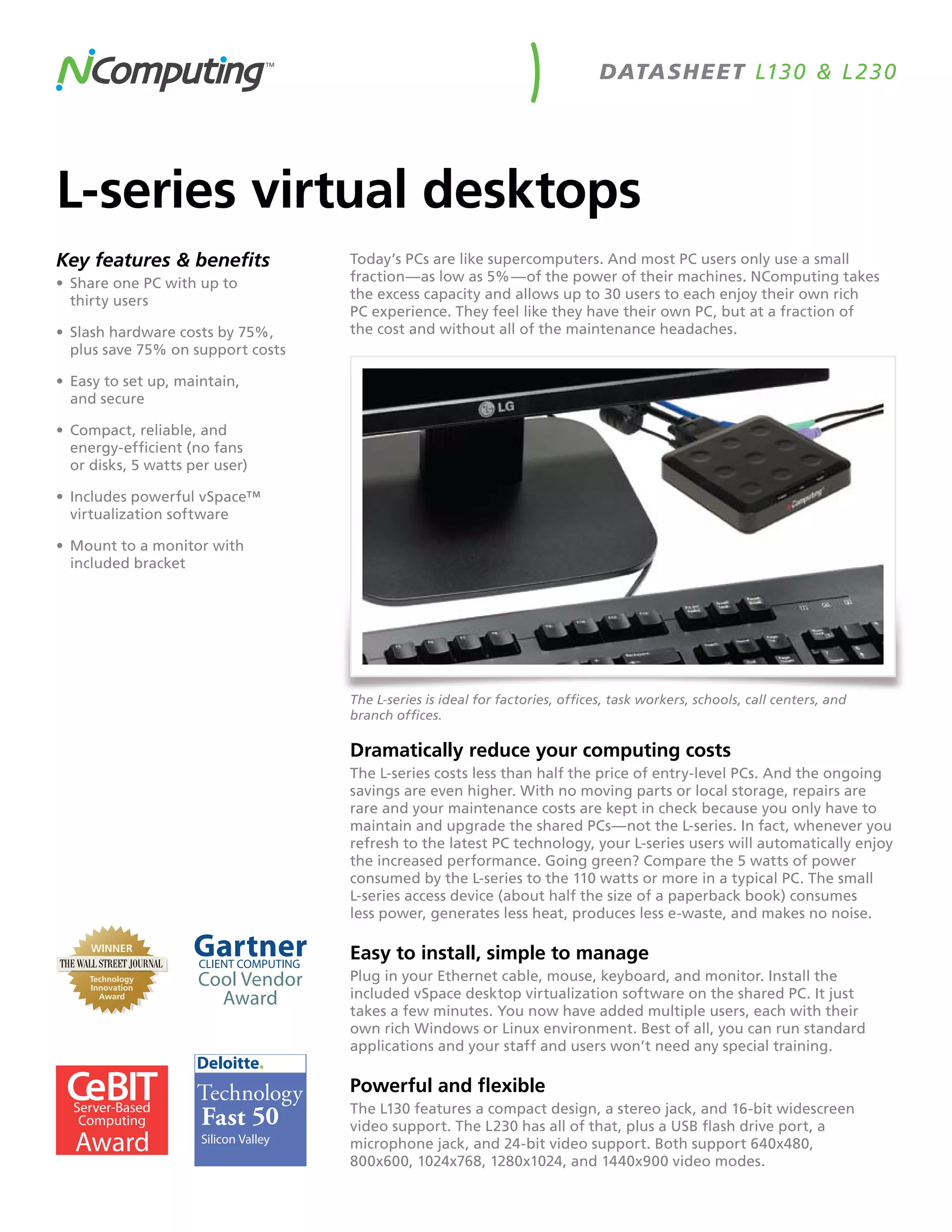 Mcomputing l130-l230[ncomputing.123vietnam.vn] | PDF | Desktops | Computing