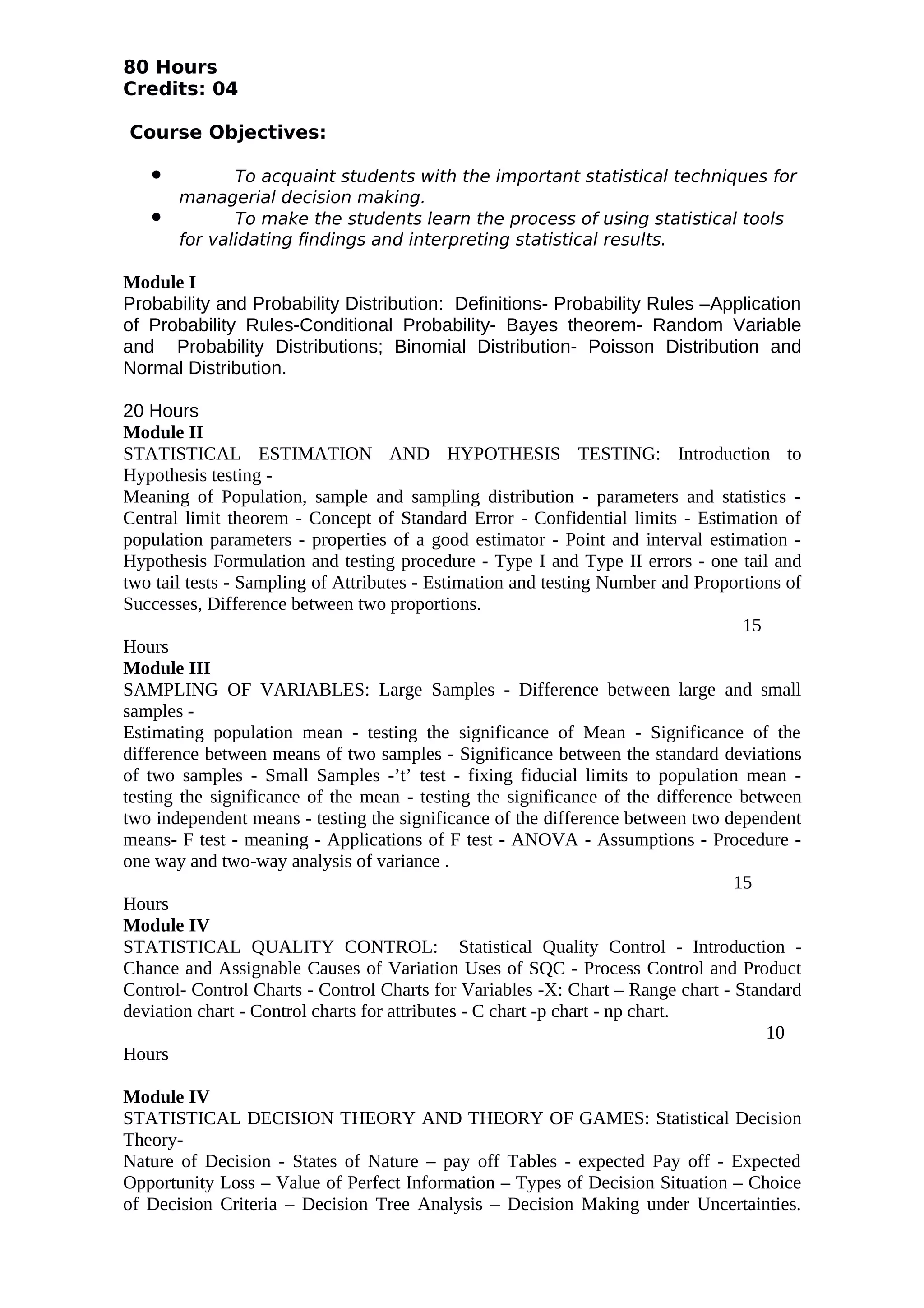 Mcom syllabus for calicut university | PDF