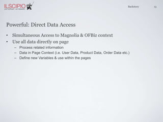 Cato: Magnolia for the OFBiz ERP | PPTX | Web Development | Internet