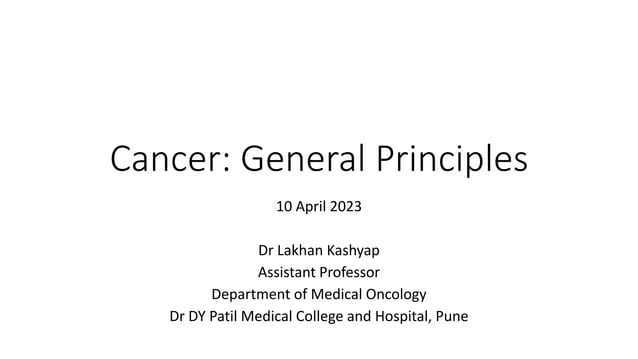Cancer: Basics | PPT