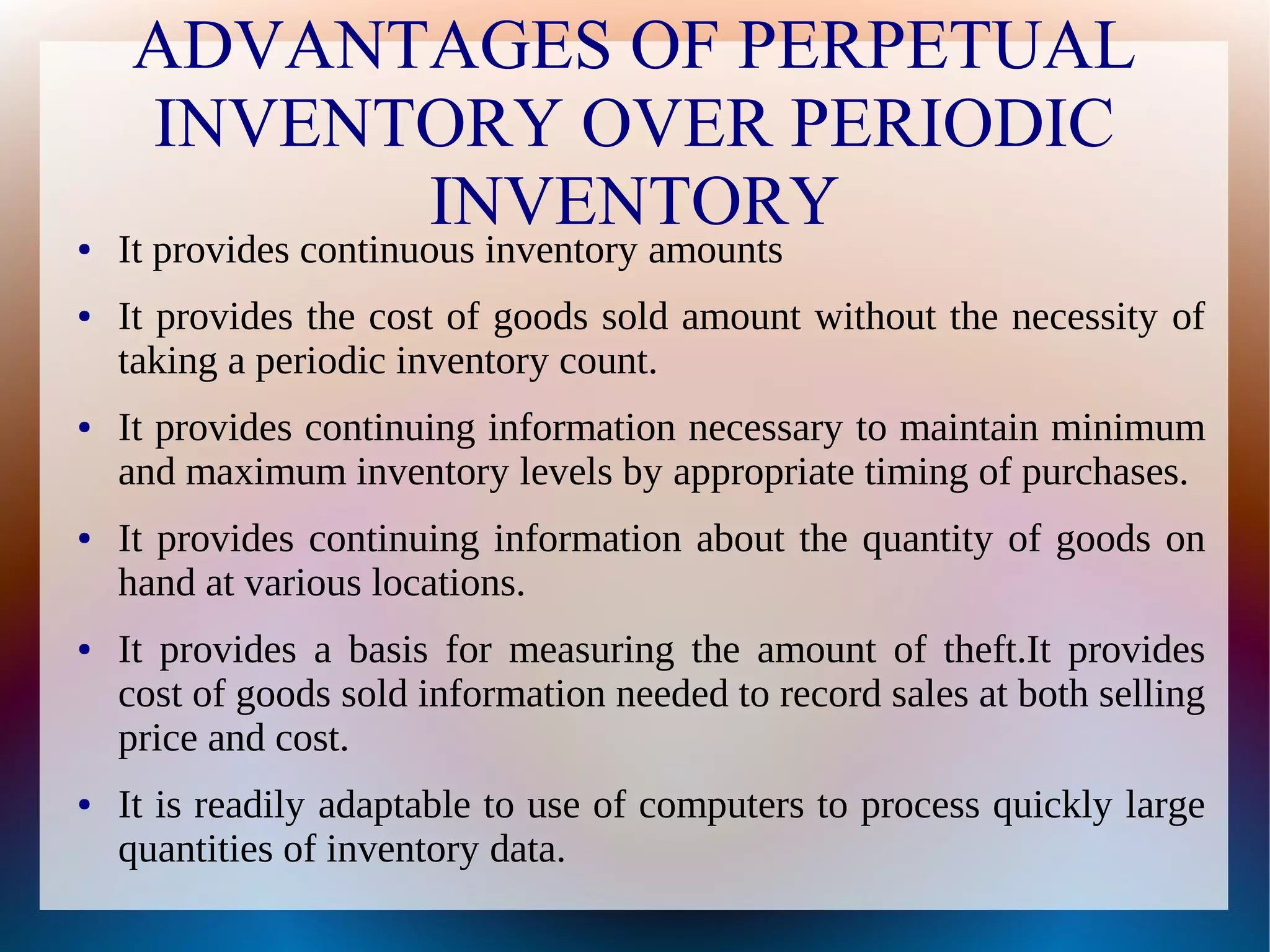 Periodic Inventory vs. Perpetual Inventory | ODP