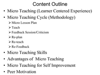 Micro Teaching | PDF