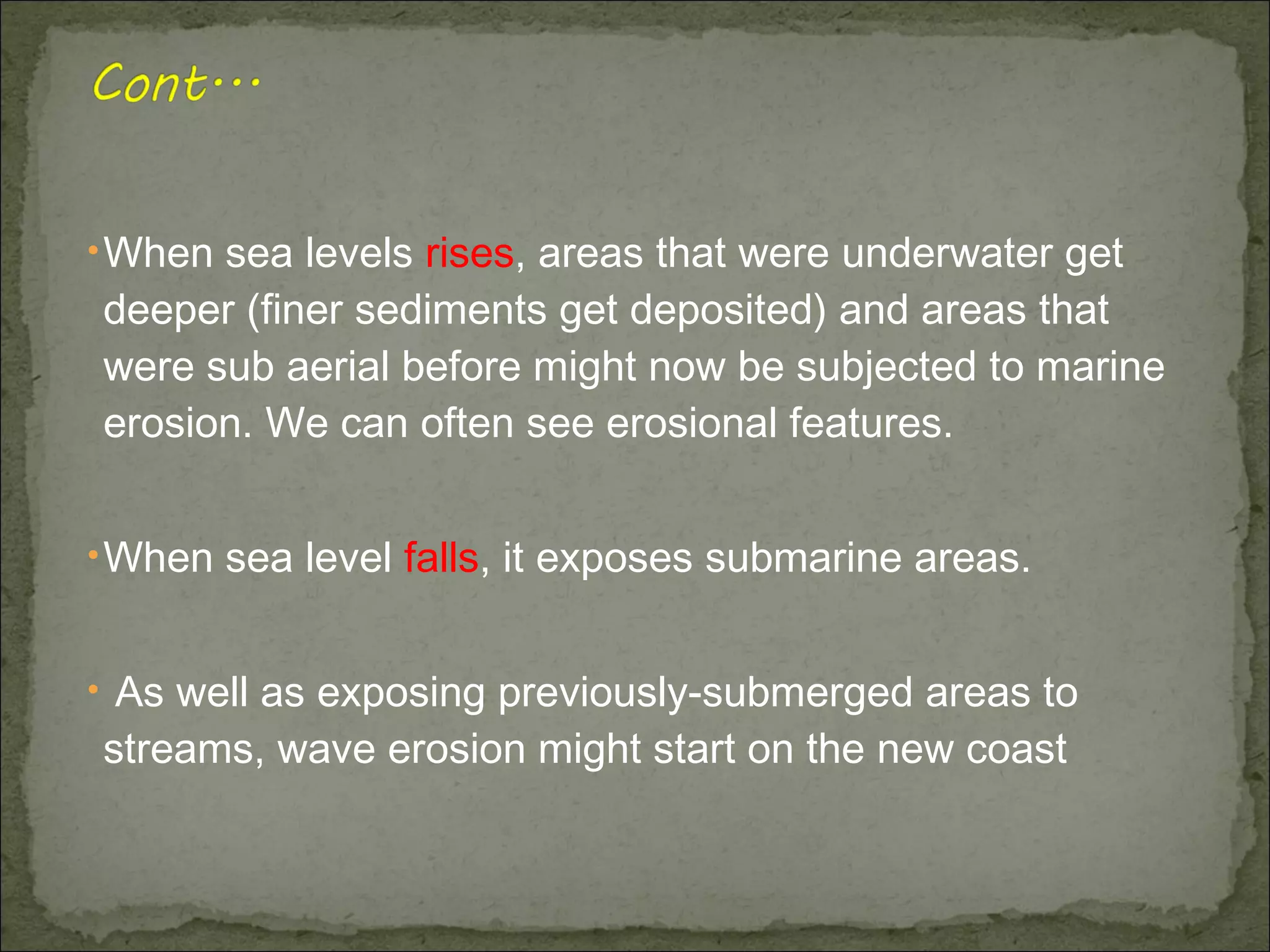 Marine and Coastal Processes | PPT