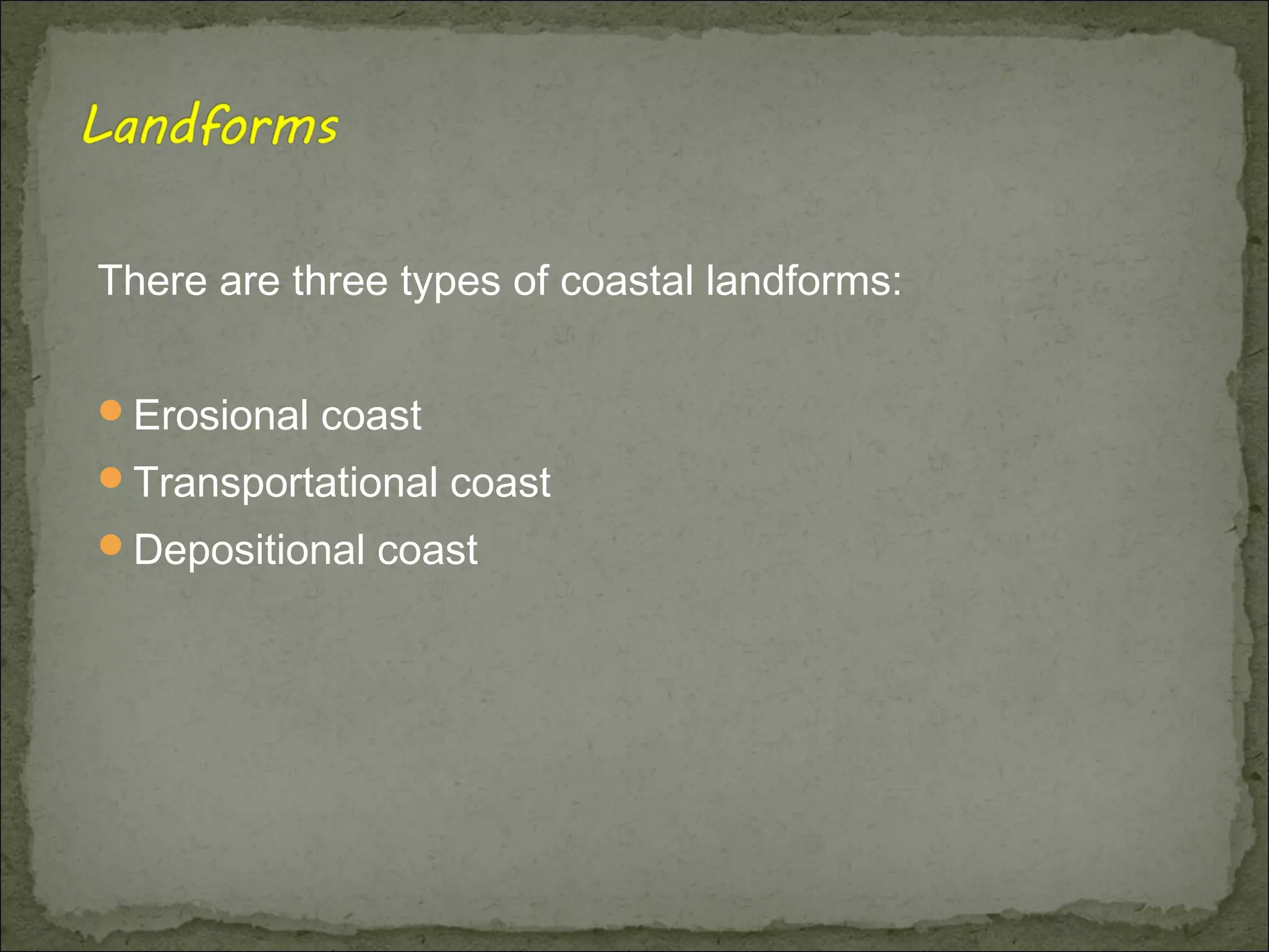 Marine and Coastal Processes | PPT