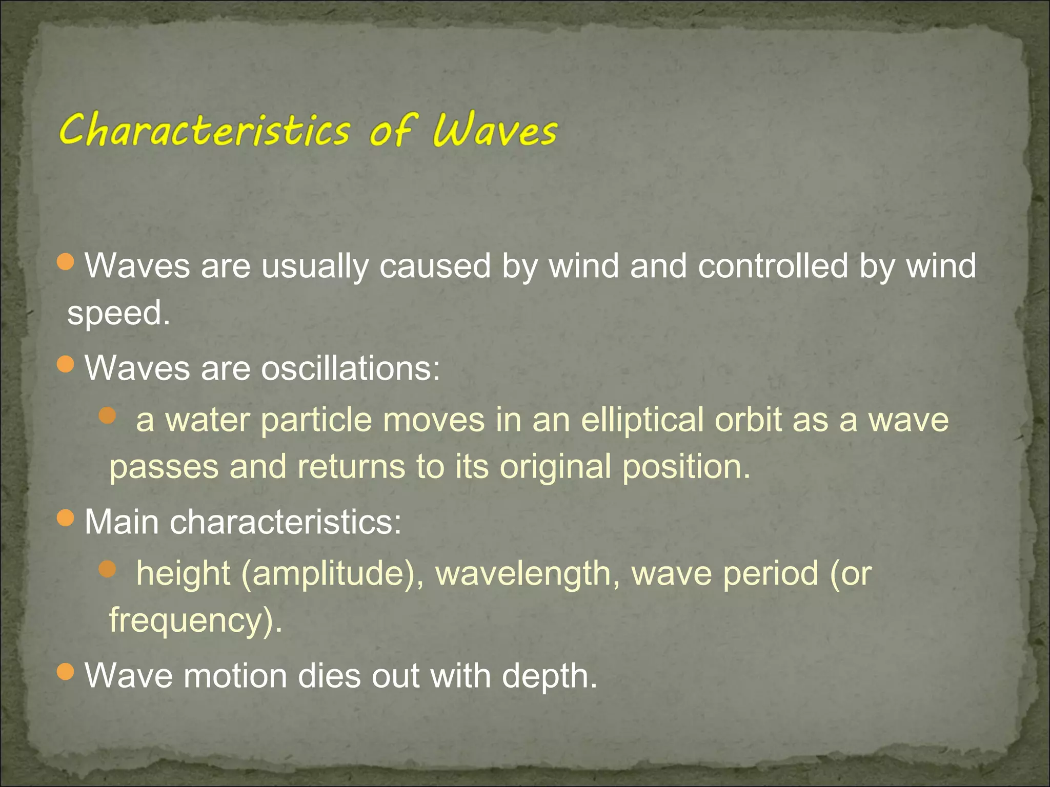 Marine and Coastal Processes | PPT