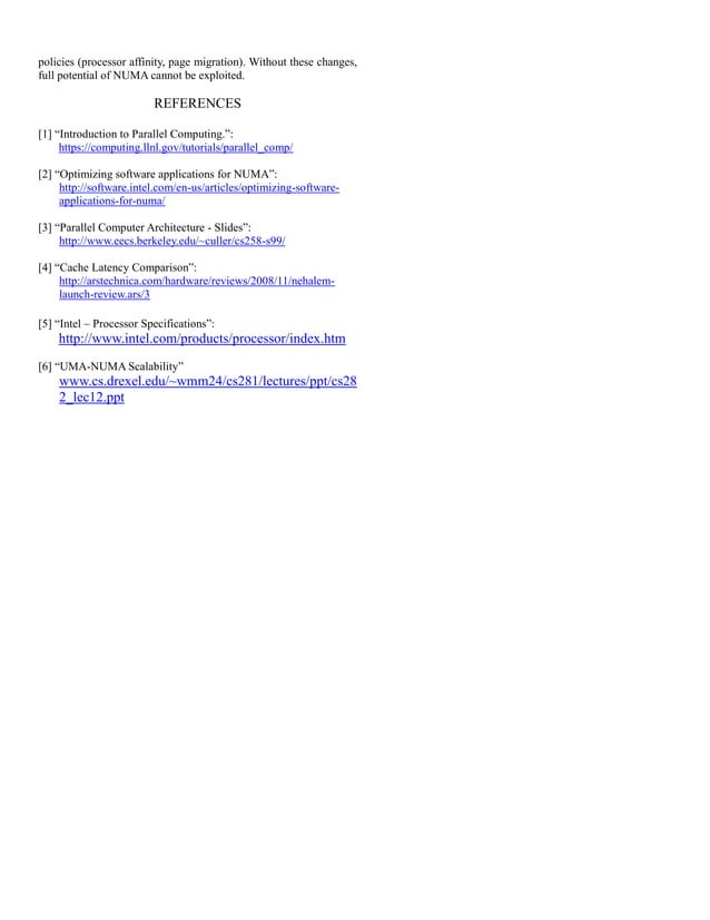Non-Uniform Memory Access ( NUMA) | PDF Non-Uniform Memory Access ( NUMA) | PDF