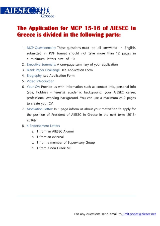 MCP 15 16 application booklet | PDF