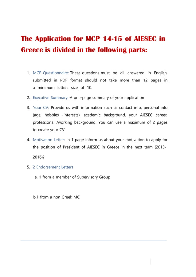 Mcp application booklet 14 15 | PDF