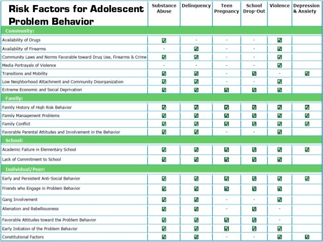 Risk & Protective Factor Framework: Practical Applications to Problem…