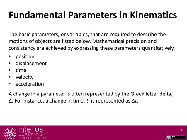Lecture: Kinematics | PPTX | Physics | Science