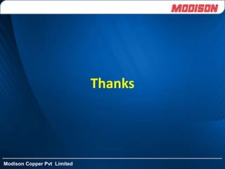 Modison Copper Private Limited | PPT