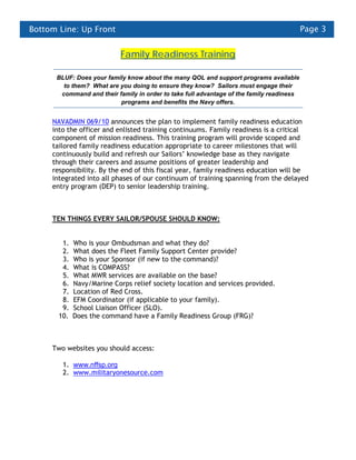 MCPON BLUF March 2010 Final | PDF
