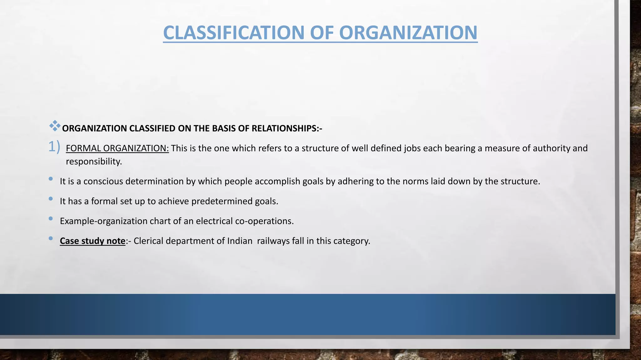 Classification of Organization | PPTX