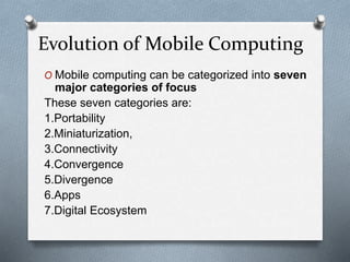 BASICS OF MOBILE COMPUTING | PPT