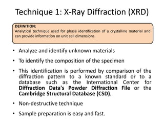 Material Characterization of Tensile Bar (Slides) | PPTX